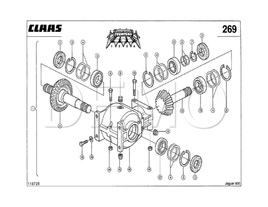 Claas Jaguar 8700/8550 Parts Catalogue Spares Manual PDF Catalog